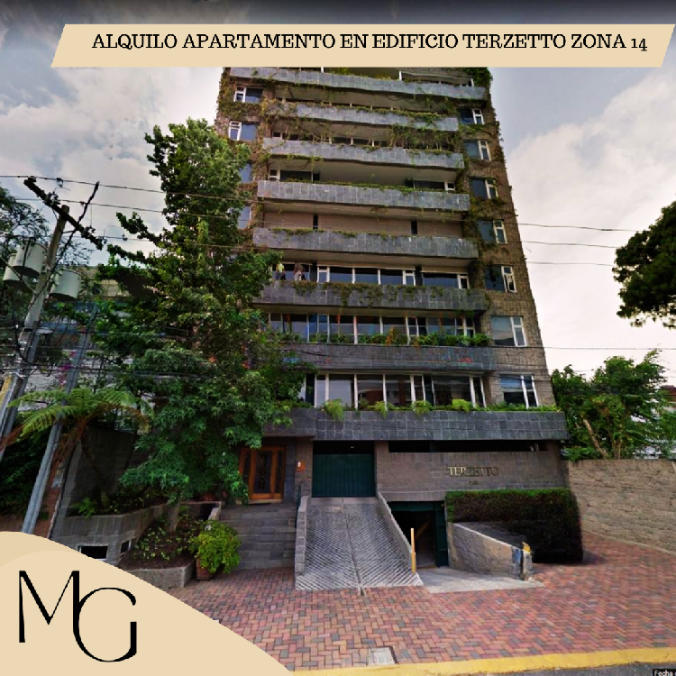ALQUILO APARTAMENTO AMPLIO EDIFICIO TERZETTO ZONA 14